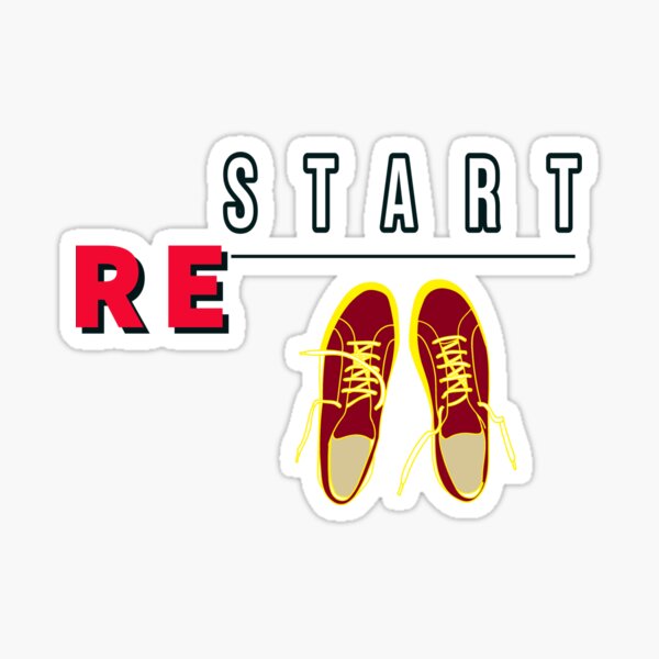 "Restart" Sticker by Alparslan22 | Redbubble