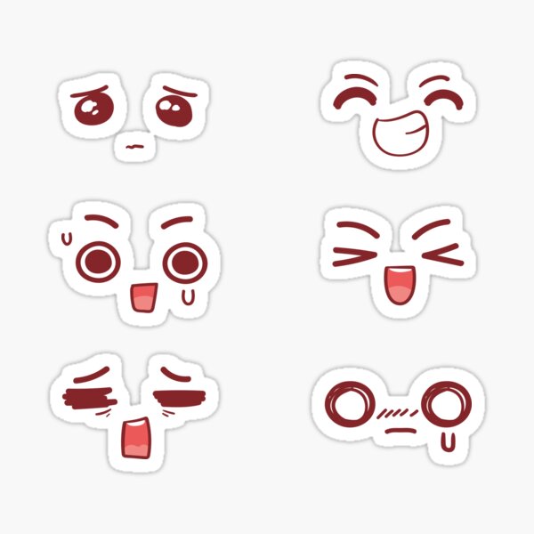 "cute face" Sticker for Sale by bilalelamrani | Redbubble