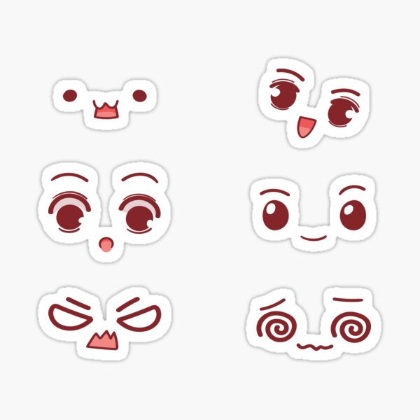 " cute face" Sticker for Sale by bilalelamrani | Redbubble
