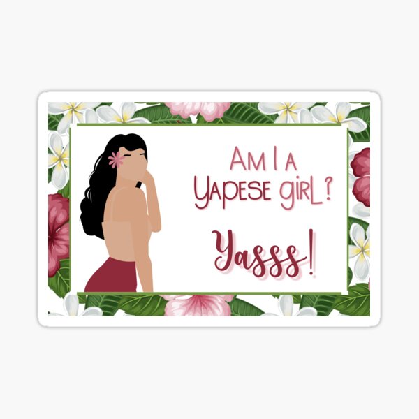 "Yapese girl" Sticker for Sale by PolyMicroMela | Redbubble