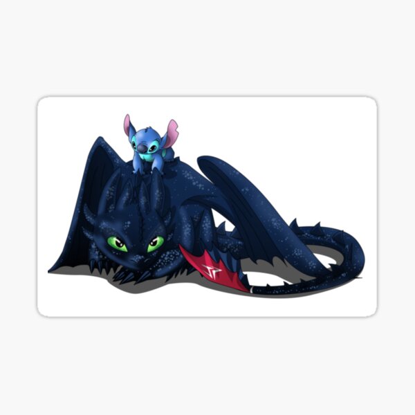 "Toothless Stitch" Sticker by realchompion | Redbubble