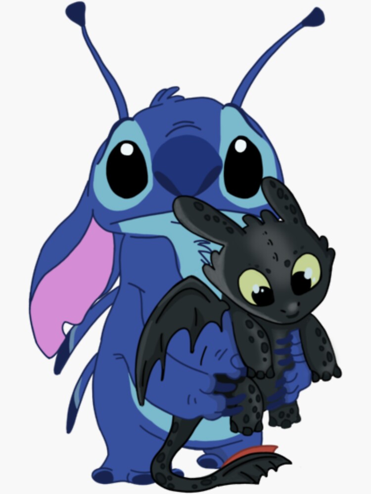 "Toothless Stitch" Sticker for Sale by realchompion | Redbubble