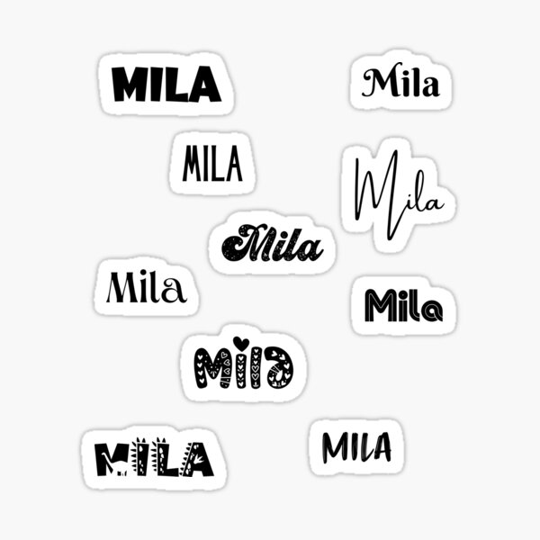 "Mila" Sticker for Sale by magleen | Redbubble