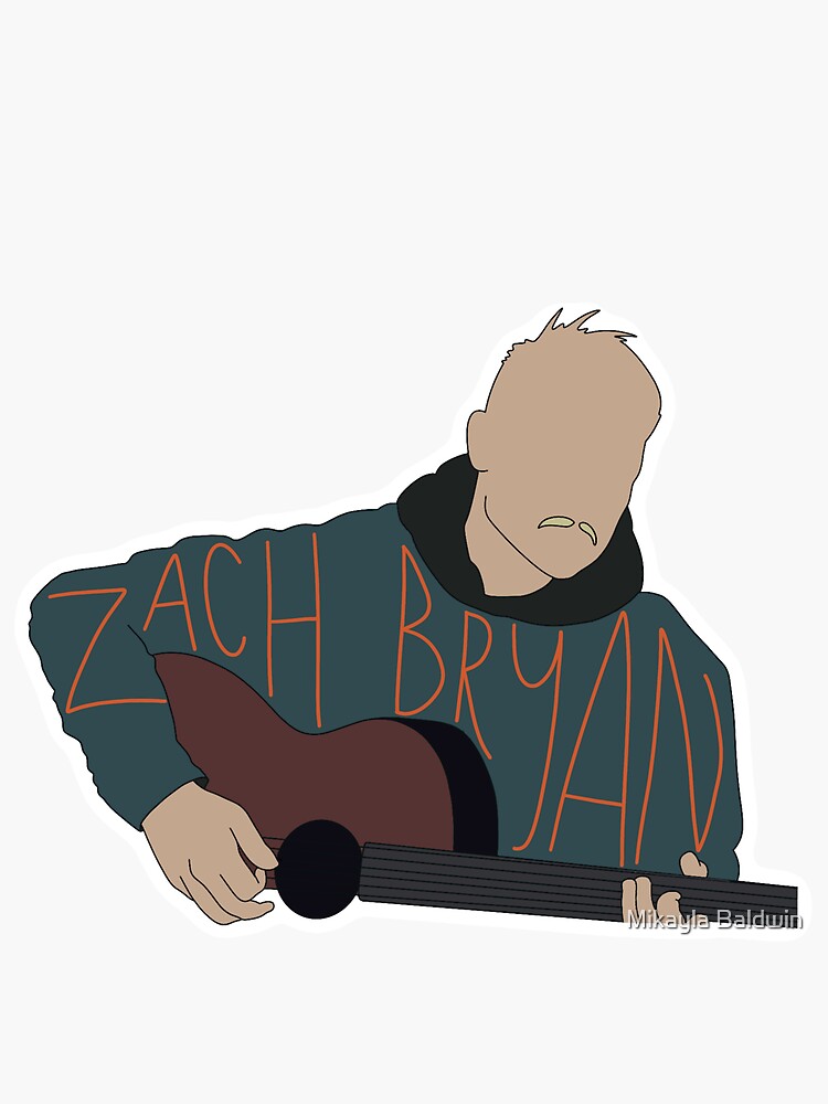 "Zach Bryan" Sticker for Sale by Mikayla8110 | Redbubble