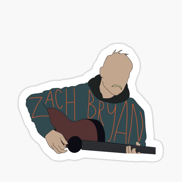 "Zach Bryan" Sticker for Sale by Mikayla8110 | Redbubble