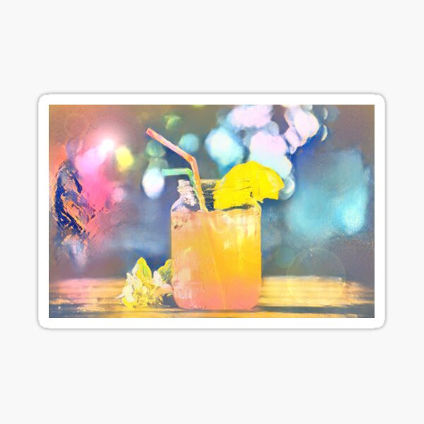 "Pink Summer Shandy" Sticker by jadediamondsoul | Redbubble
