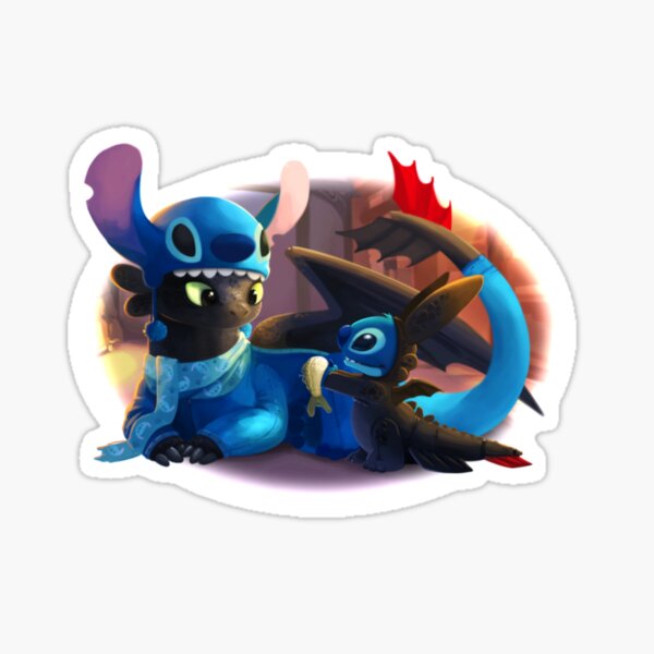 "Copy of Toothless Stitch" Sticker by realchompion | Redbubble