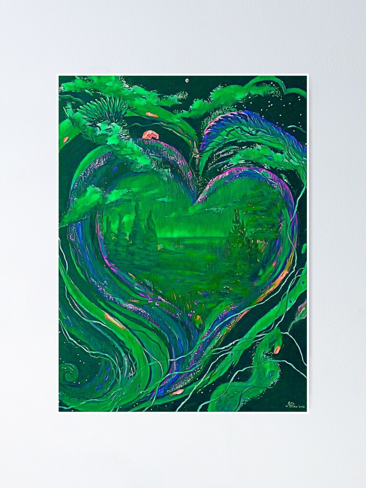 "Threads of the heart, edited oil painting, #12" Poster for Sale by ...