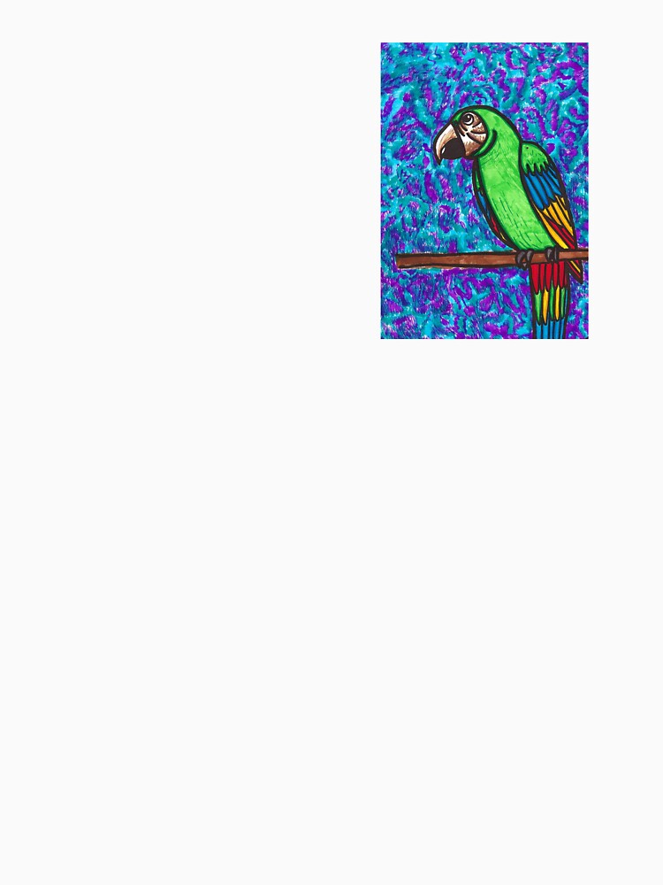 "Green Parrot" T-shirt for Sale by CoolArtByLaila | Redbubble | bird t ...