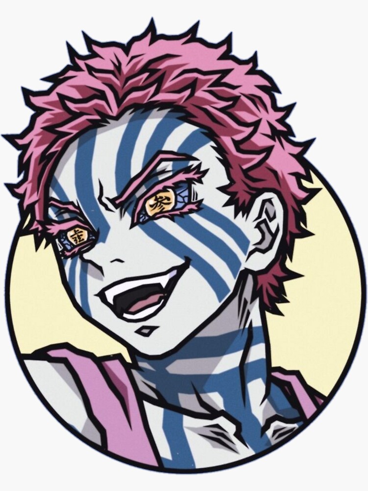 "Akaza " Sticker for Sale by Svincee | Redbubble