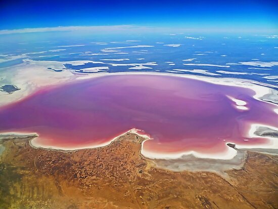 Póster «Lago Eyre - Vista aérea» de TonyCrehan | Redbubble