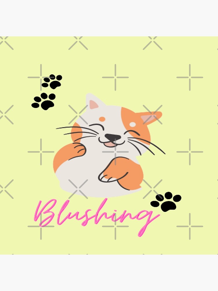 "Cute Cat Blushing - A cute kitten is blushing and looks so cute ...