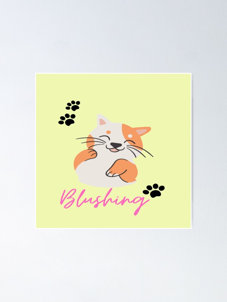 "Cute Cat Blushing - A cute kitten is blushing and looks so cute ...