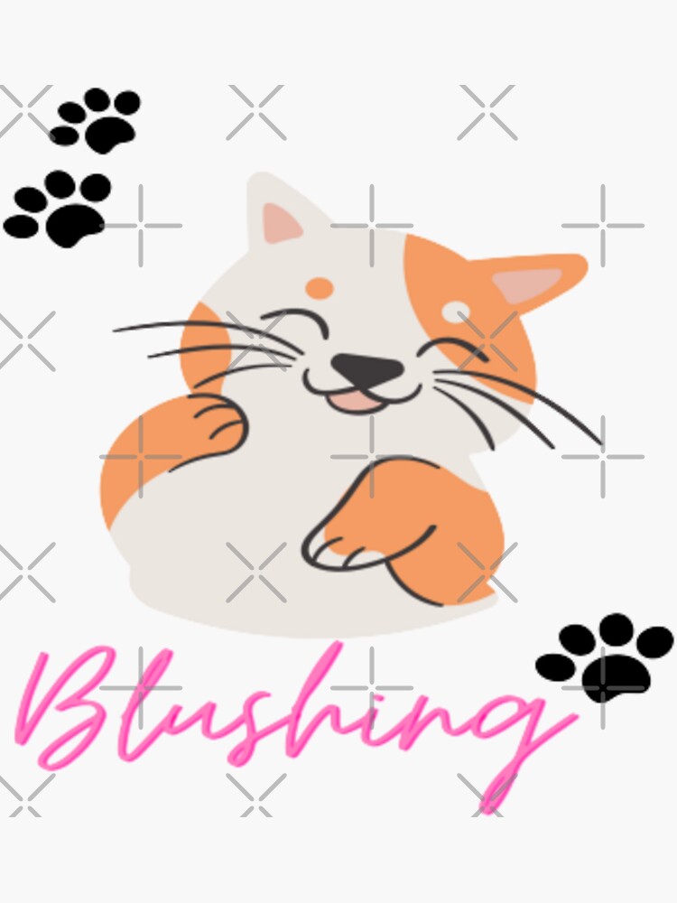 "Cute Cat Blushing - A cute kitten is blushing and looks so cute ...