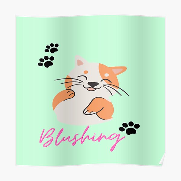 "Cute Cat Blushing - A cute kitten is blushing and looks so cute ...
