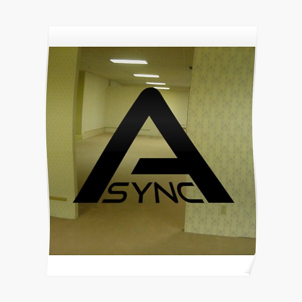 "Backrooms async logo " Poster for Sale by VEPStores | Redbubble