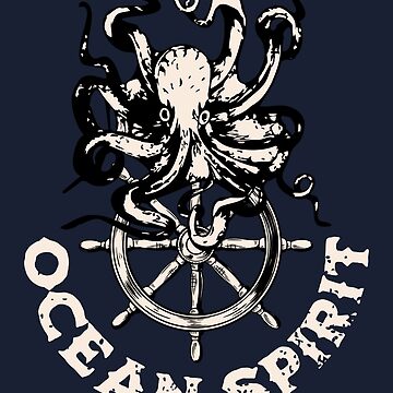 "Octopus on Ship's Wheel" Art Board Print for Sale by CoolSkin | Redbubble
