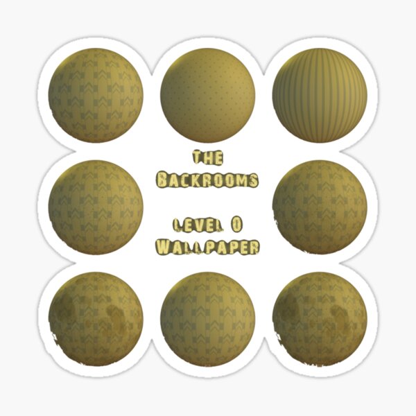 "the backrooms (3)" Sticker for Sale by VEPStores | Redbubble
