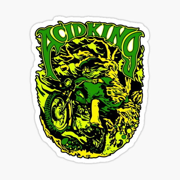 "Acid King Artwork" Sticker for Sale by SihnoXOnhis | Redbubble