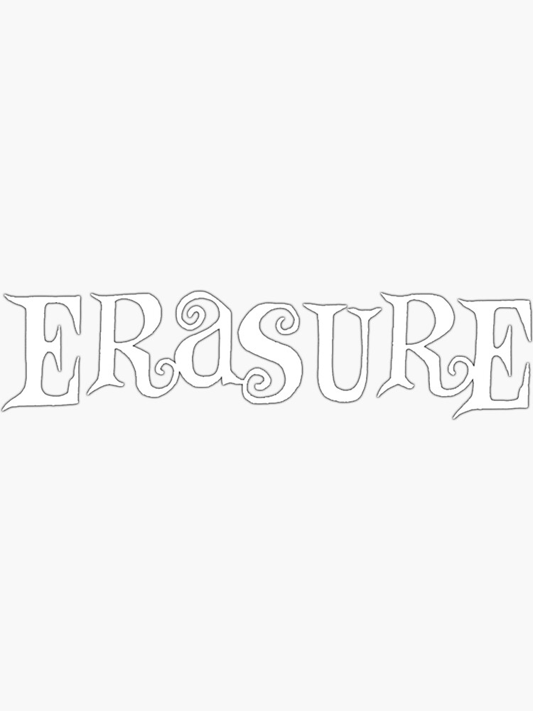 "Erasure logo" Sticker by EUDINOTTI88 | Redbubble