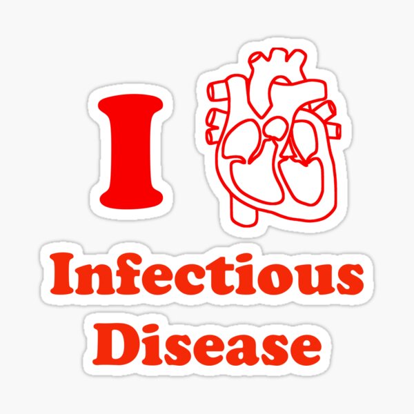 "I Heart Infectious Disease" Sticker for Sale by srichardson2319 ...
