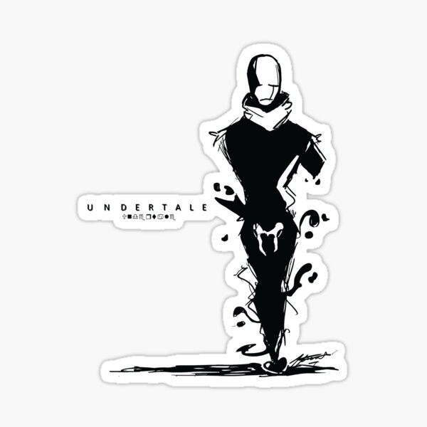"GASTER" Sticker for Sale by Elizabeth-arte | Redbubble