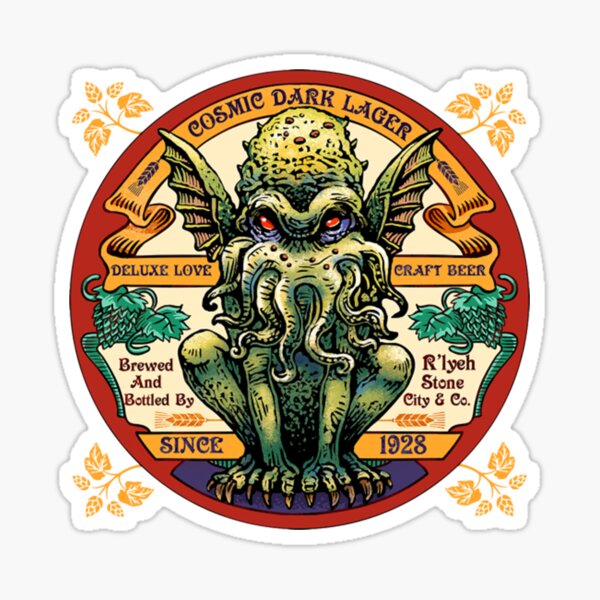 "Cosmic Dark Lager" Sticker for Sale by NelsonBoris | Redbubble