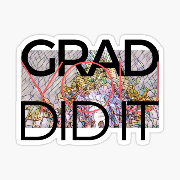 "Herzlichen Glückwunsch zum Abschluss, du hast es geschafft" Sticker ...