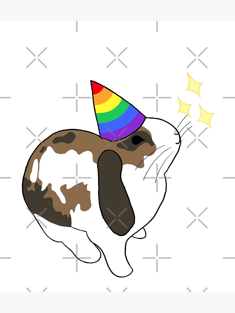"Bunny LGBT+ Pride " Poster for Sale by funlittlewonder | Redbubble