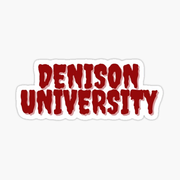 "Denison U" Sticker for Sale by naomi-silver | Redbubble