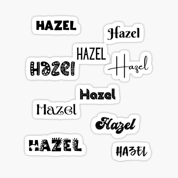 "Hazel" Sticker for Sale by magleen | Redbubble