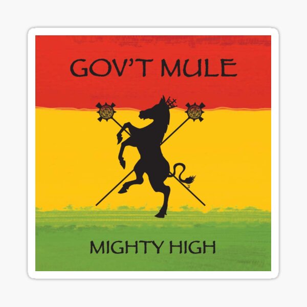 "Gov't Mule mighty high" Sticker for Sale by KennethLarson45 | Redbubble