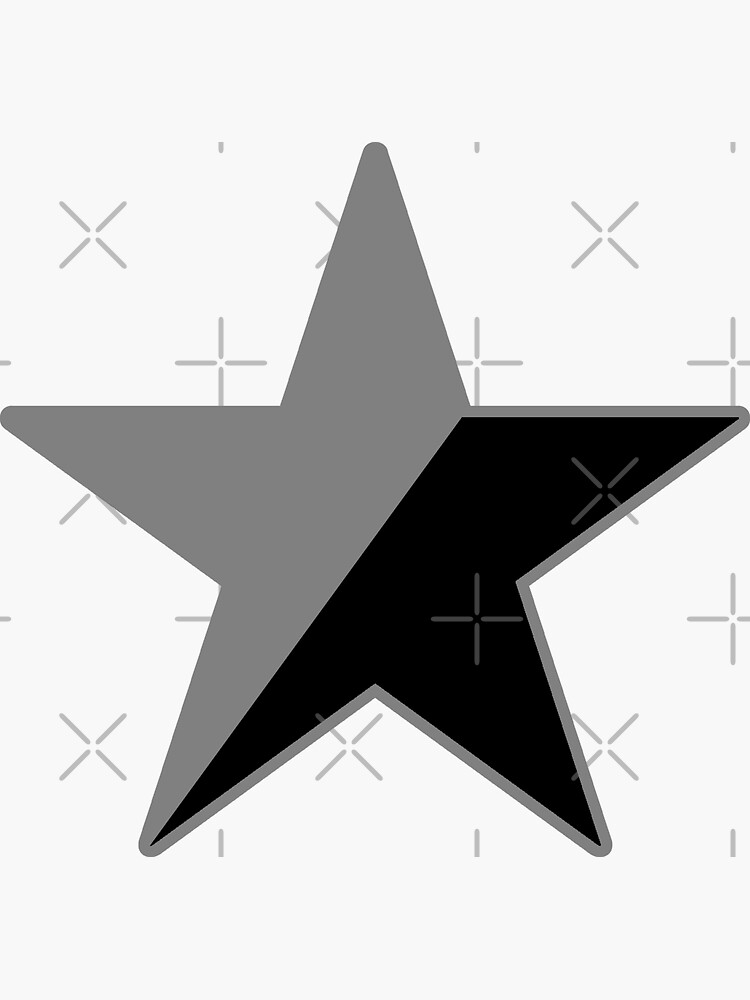"Anarchist Star--Gray & Black" Sticker for Sale by SCHPiDAUU | Redbubble