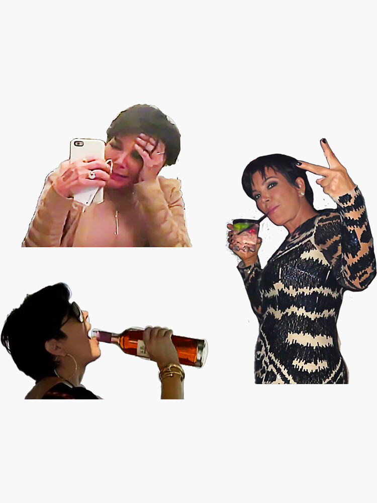 "kris jenner sticker pack Sticker" Sticker for Sale by Clorindaulson ...
