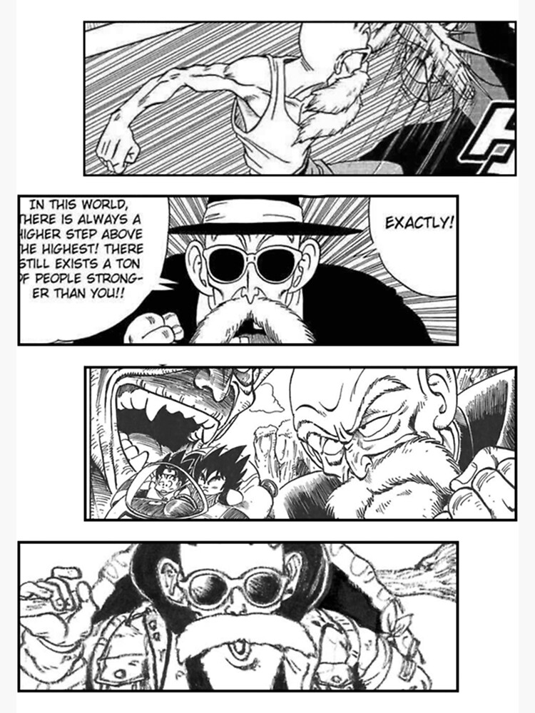"Master Roshi Dragon Ball Doragon Boru Manga Panel Design Classic ...