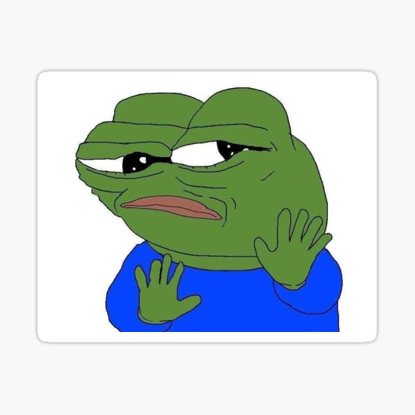 "Grossed Out Pepe" Sticker for Sale by AshKEK | Redbubble