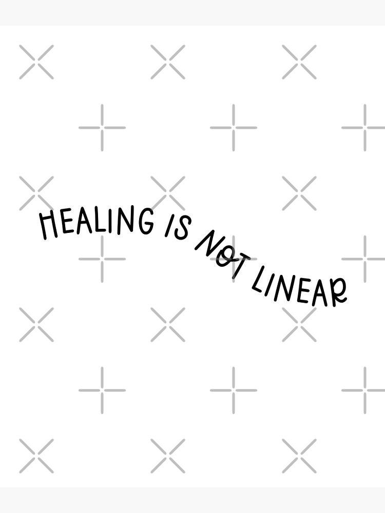 "Healing is Not Linear Mental Health Awareness" Poster for Sale by ...
