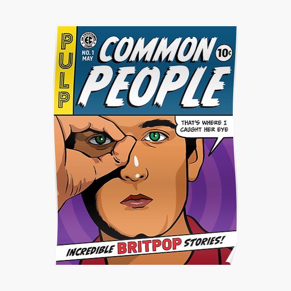 "Common People comic book cover" Poster for Sale by BLVDdesign | Redbubble