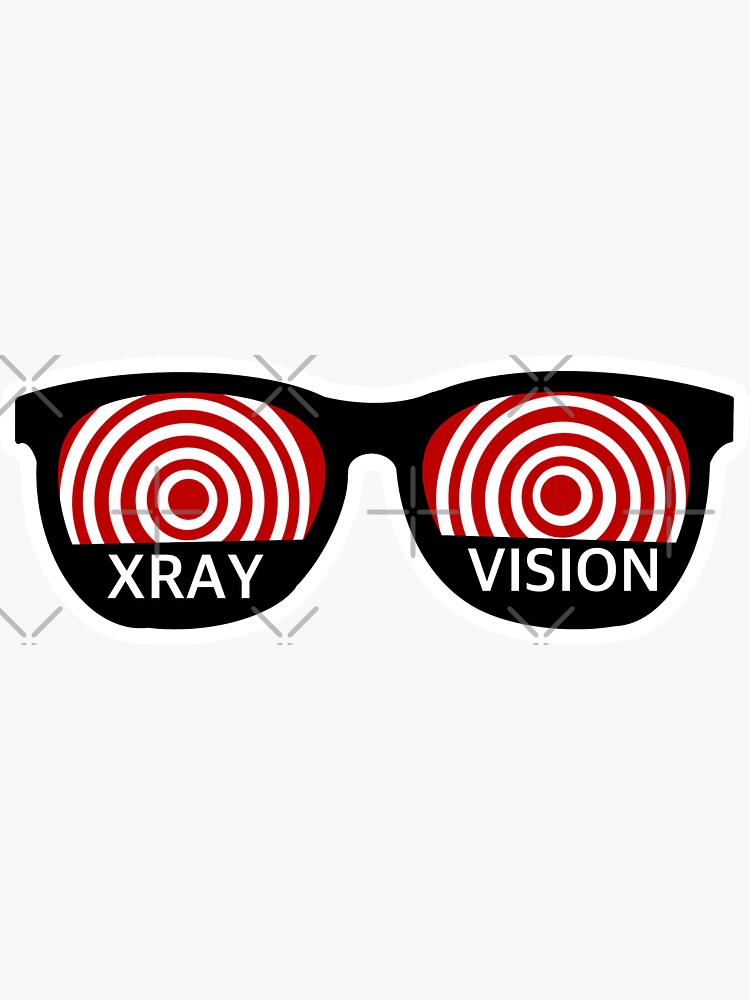 "Xray Vision" Sticker for Sale by ricecakezz | Redbubble