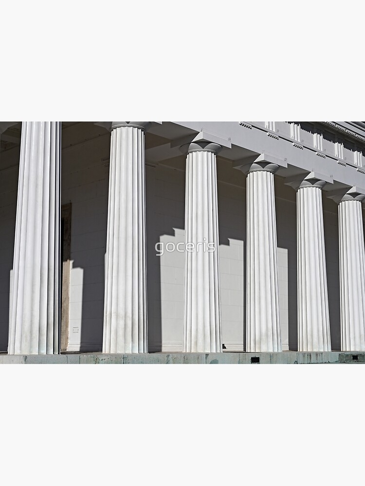 "Ancient Greek columns exterior detail architecture" Poster for Sale by ...