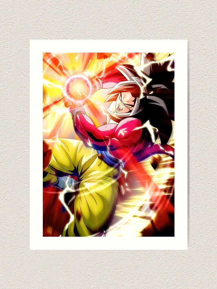 "Anime Dragonball Goku SSJ4" Art Print for Sale by BrandyBare | Redbubble