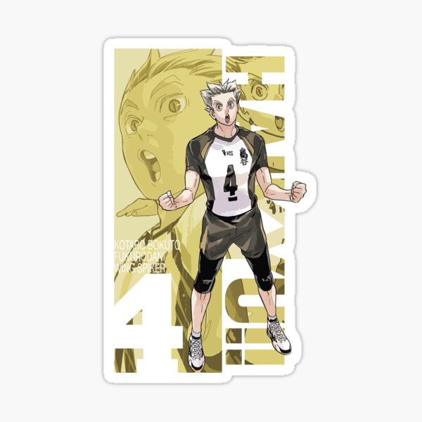 "Haikyuu Kotaro Bokuto" Sticker for Sale by problematichope | Redbubble