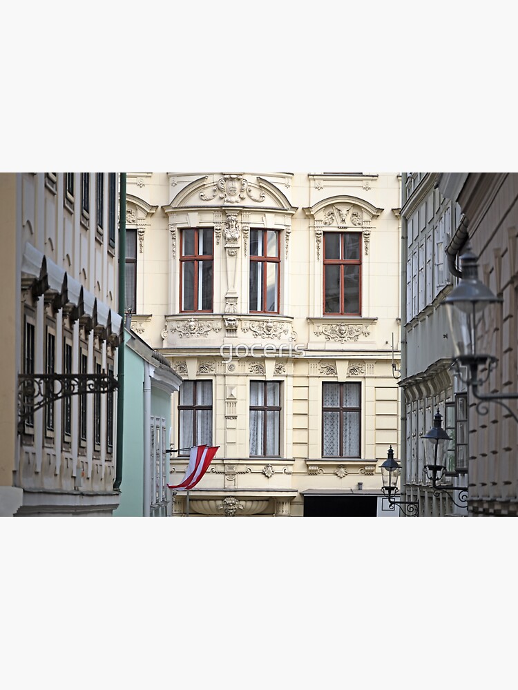 "old buildings exterior in Vienna" Sticker for Sale by goceris | Redbubble
