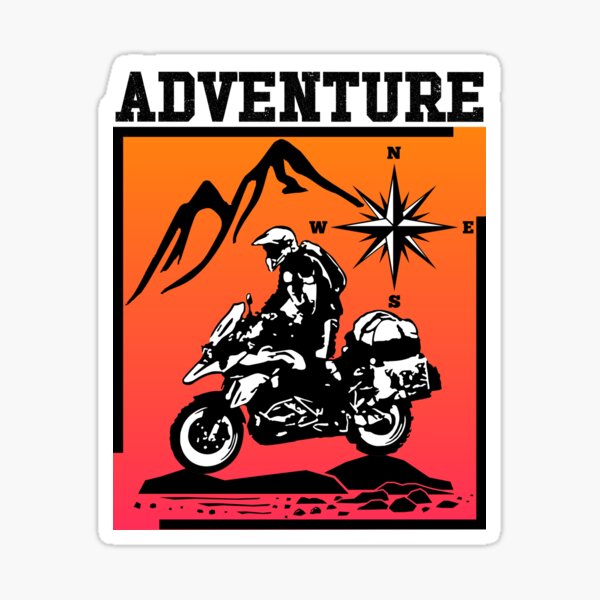 "Adventure Motorcycle Biker Off Road Rider Mountain Travel Compass Gift ...