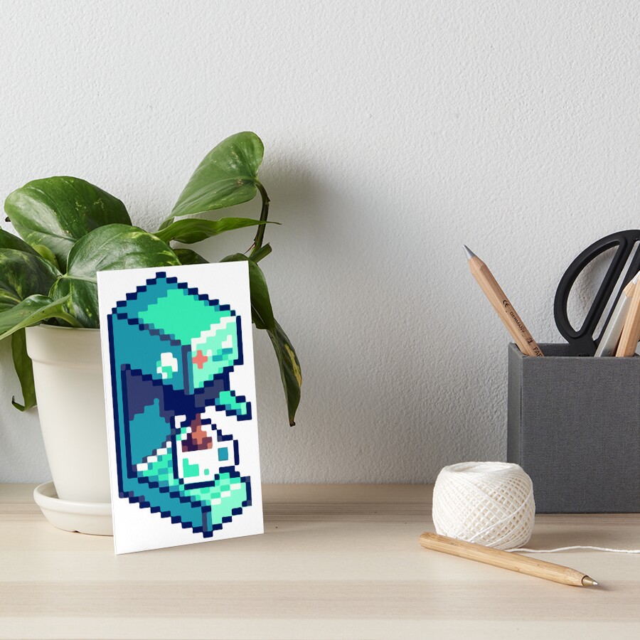 "pixel coffee machine" Art Board Print by yanehuman | Redbubble