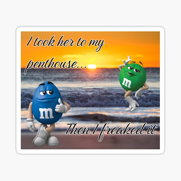 "Freaky M and M" Sticker for Sale by TeganLB | Redbubble