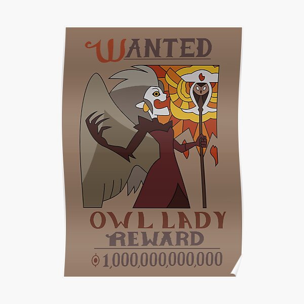 "Harpy Eda Wanted Poster" Poster for Sale by Sapphic-Saphir | Redbubble