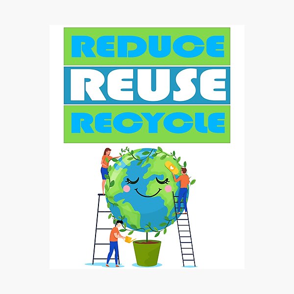"Protect Earth-Recycling Earth Day-Reduce, Reuse, Recycle- Stickers ...