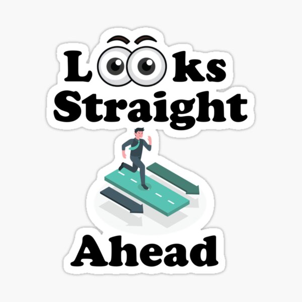 "Looks Straight Ahead " Sticker for Sale by NormanFlorence | Redbubble