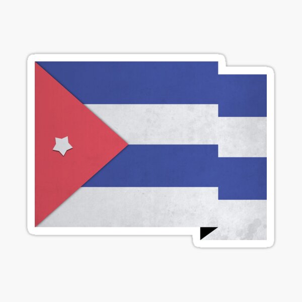 "Cuba" Sticker by FlatFlags | Redbubble